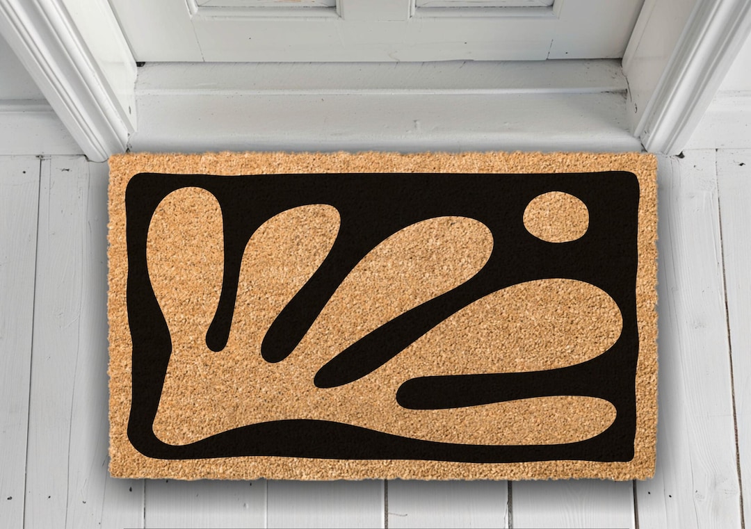 Minimalist Modern Doormat, Modern Welcome Mat, Housewarming Gift ...