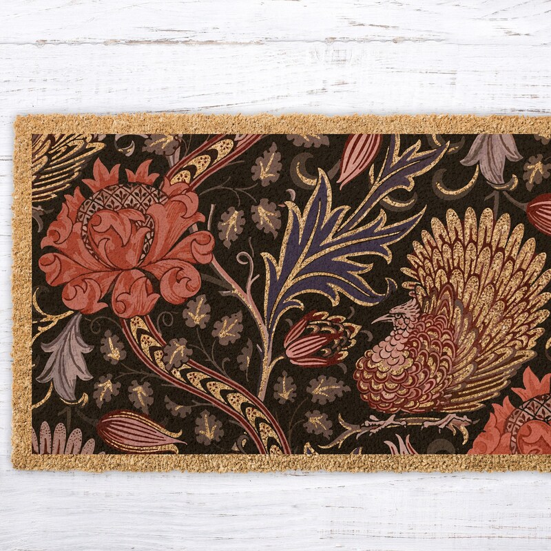 Peacock Feather Mat - Etsy