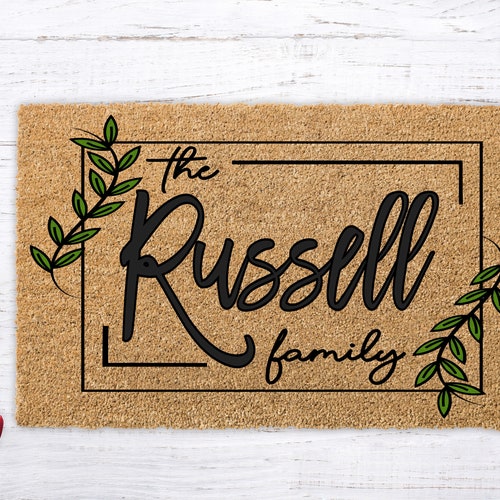 Custom Door Mat Personalized Doormat Personalized Gifts - Etsy