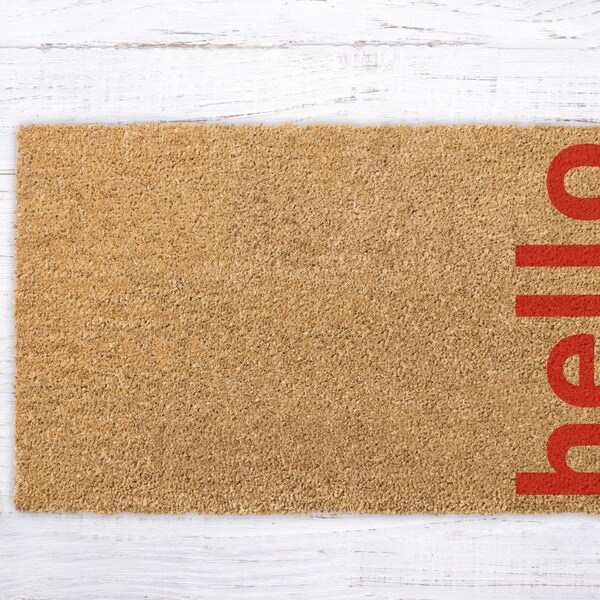 Hello Doormat - Etsy