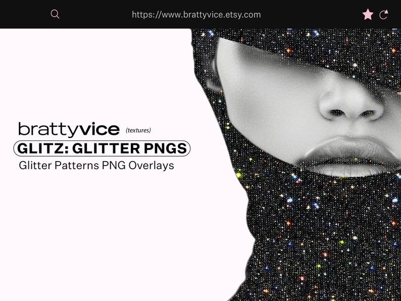 Glitz: Glitter Patterns PNG Pack Photoshop Overlays Glitter Overlays ...