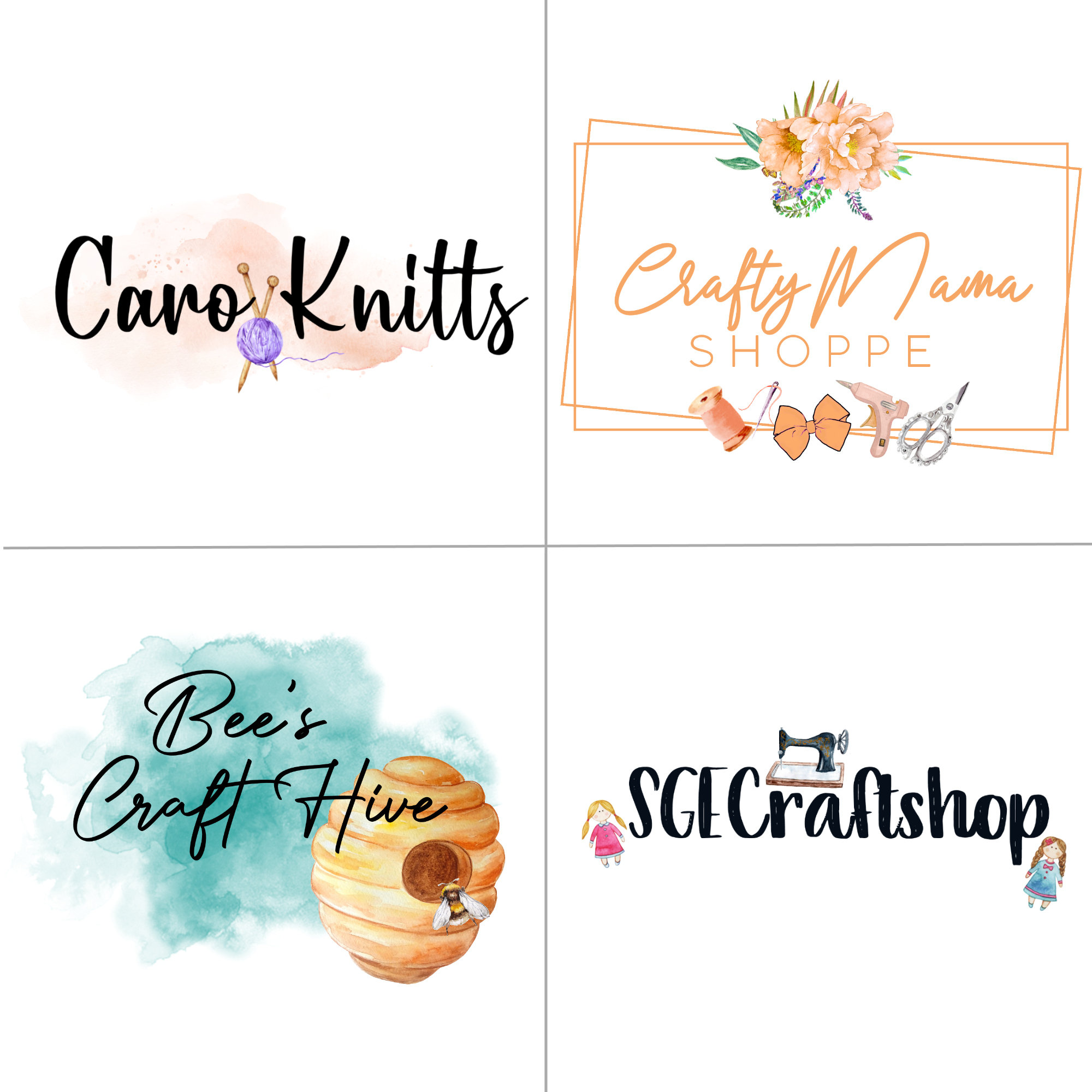 Logo Design Custom Branding Craft Business Logo Small - Etsy UK