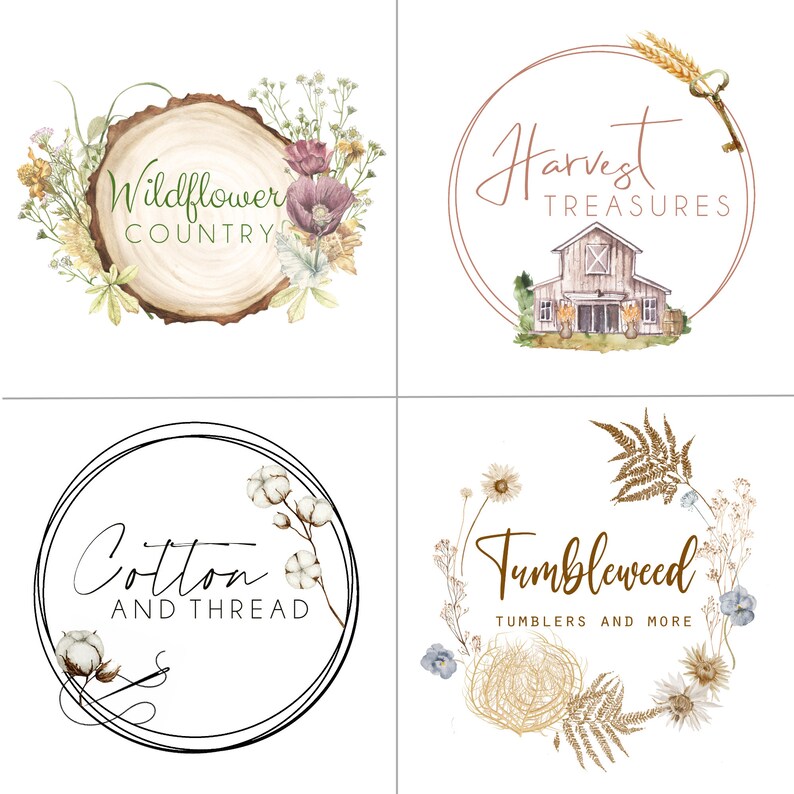 Rustic Logo Custom Branding Farm Ranch Homestead - Etsy