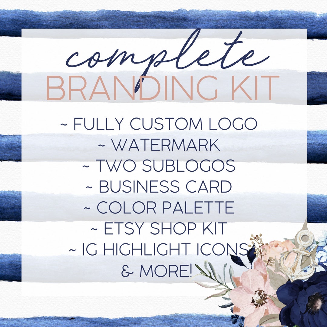 Complete Branding Kit - Digital & Printable Designs for Etsy Shop ...