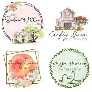 Rustic Logo, Custom Branding - Farm, Ranch, Homestead, Farmhouse, Barn ...