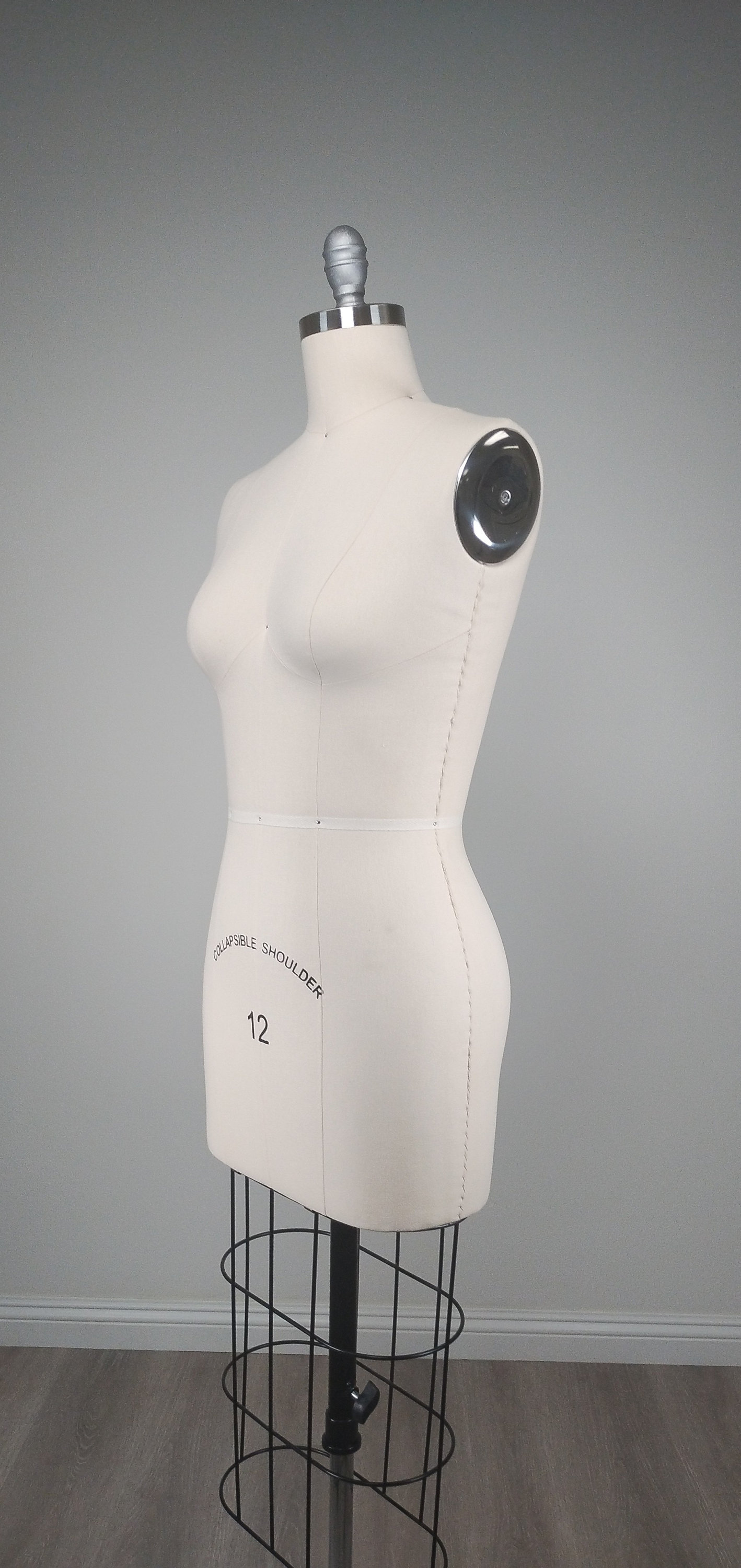 Professional Female Half Body Dress Form With Cage and Collapsible ...