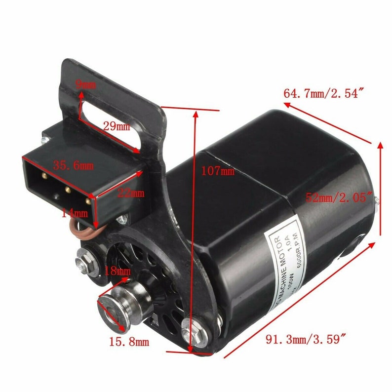 110V 100W Domestic Household Sewing Machine Motor Foot Pedal Controller ...
