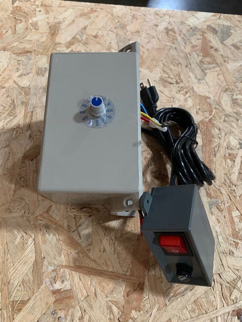 Industrial Brush Servo Motor Control Box With Speed Regulator & On/off ...