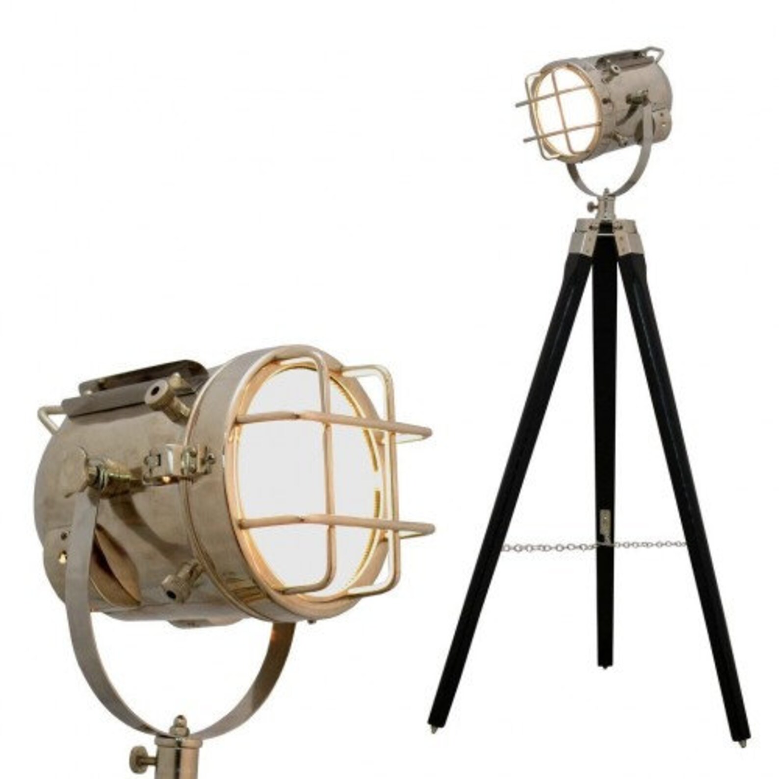 Retro Hollywood Searchlight Floor Lamp Tripod Lighting - Etsy
