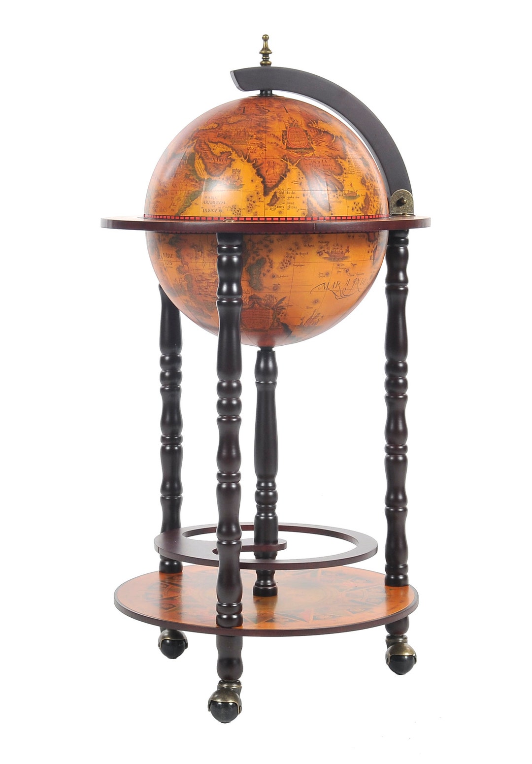 Globe Bar Table 330mm 4 Legs Stand Red - Etsy