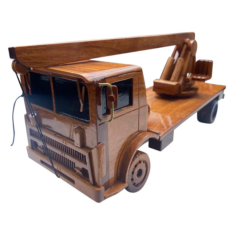 Mack MB400 Crane 1978 Mahogany Wood Desktop Truck Combos Model - Etsy