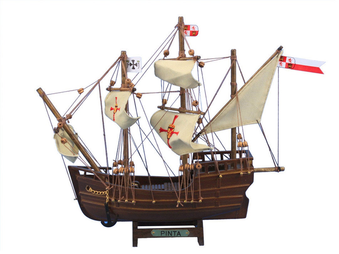 Wooden Pinta Model Ship 12 - Etsy