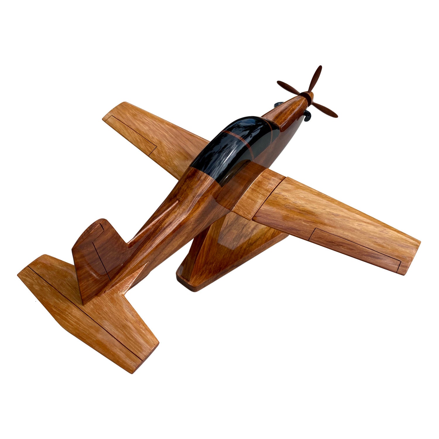 T6 Texan II Mahogany Wood Desktop Airplane Model - Etsy
