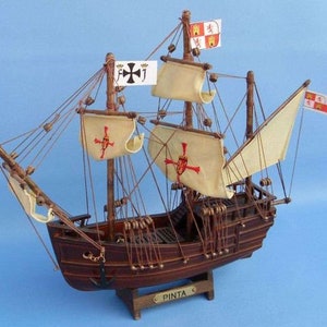 Wooden Pinta Model Ship 12 - Etsy