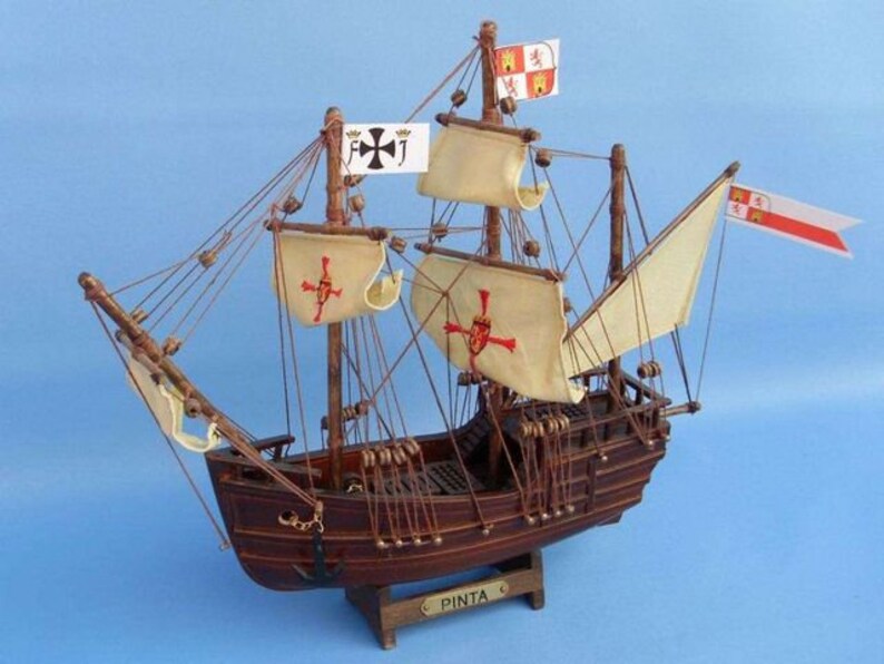 Wooden Pinta Model Ship 12 - Etsy