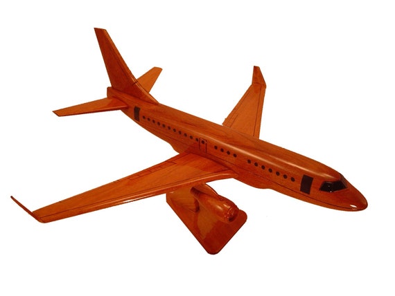 Boeing 737 Mahogany Wood Desktop Airplane Model - Etsy