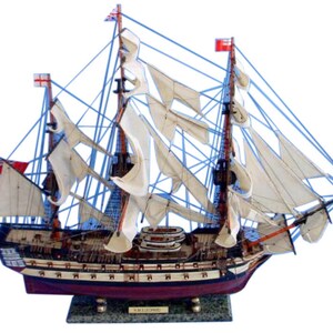HMS Leopard Tall Model Ship 36 - Etsy
