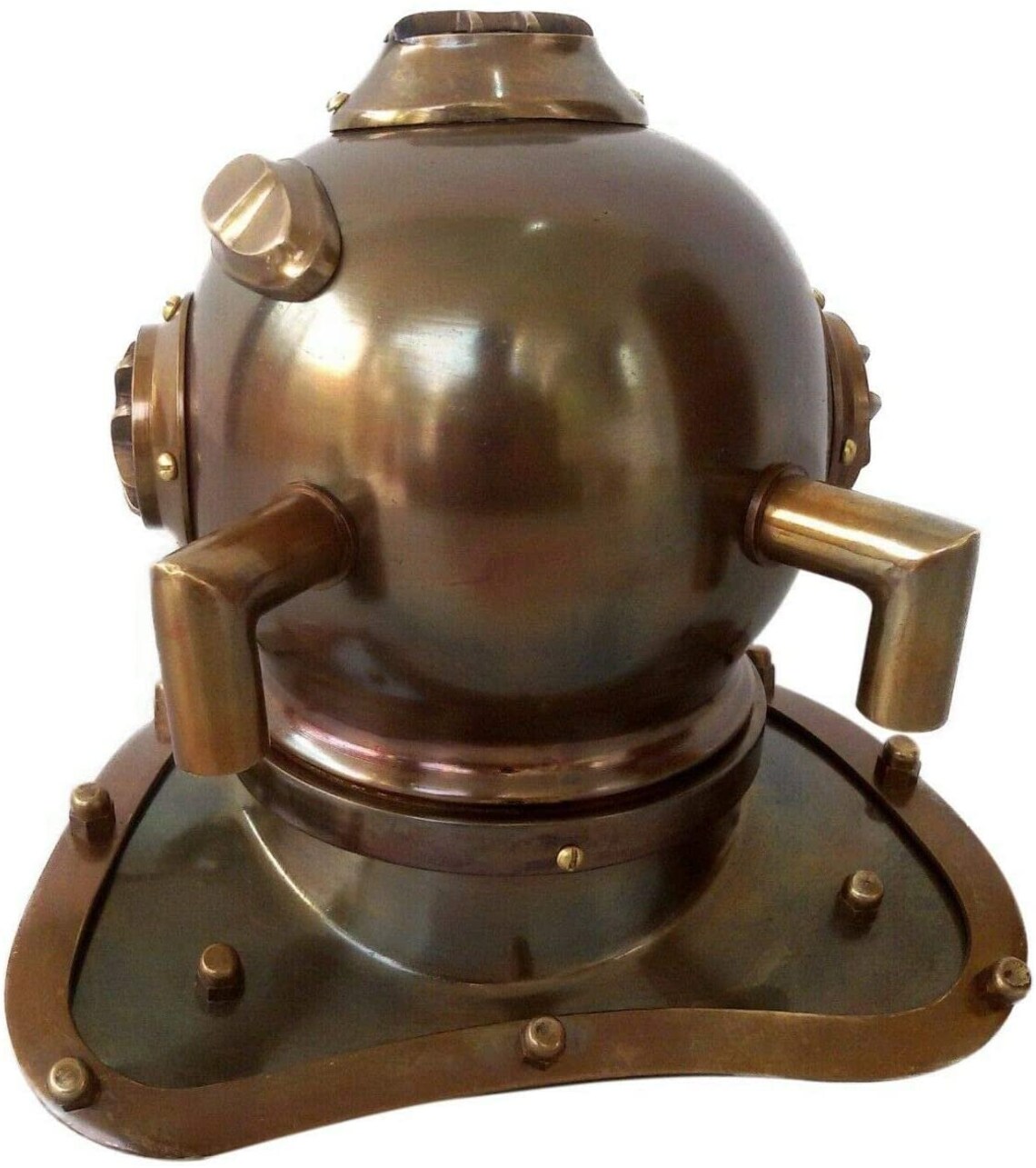 Pure Brass & Copper Mark V small Diving helmet | Etsy