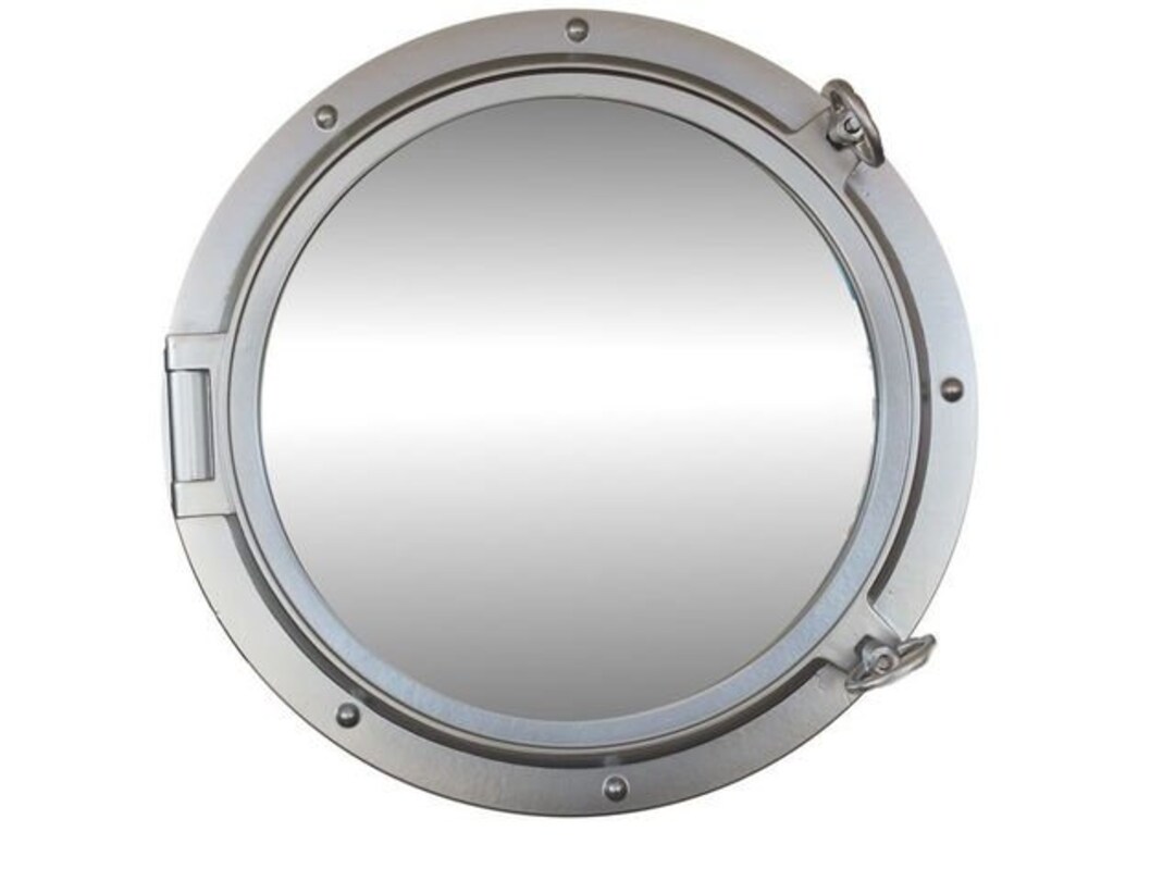 Silver Finish Decorative Ship Porthole Mirror 24 - Etsy