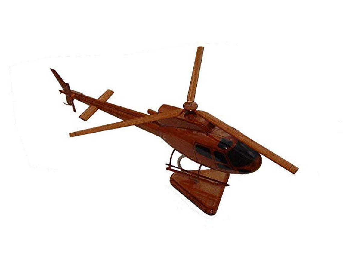 ASTAR 350 Mahogany Wood Desktop Helicopter Model | Etsy