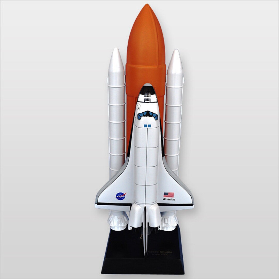 NASA Space Shuttle F/S Atlantis Model Wood Desktop Model Custom Made ...