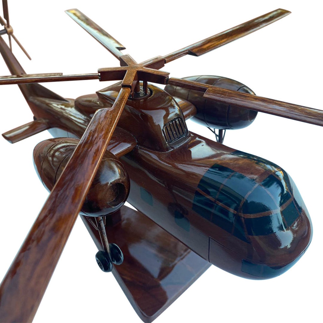 CH37 Mojave Mahogany Wood Desktop Helicopter Model - Etsy