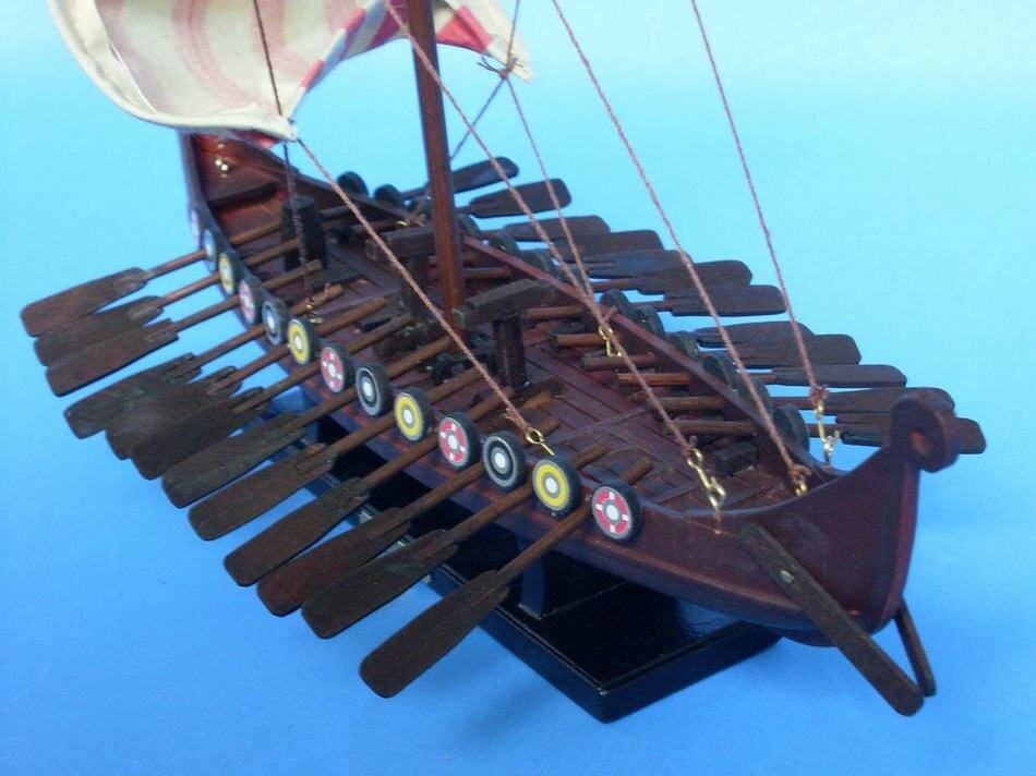 Wooden Viking Drakkar Model Boat 14 - Etsy