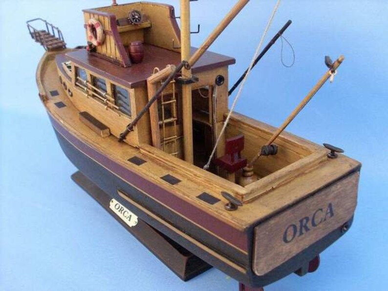 Wooden Jaws Orca Model Boat 20 | Etsy UK