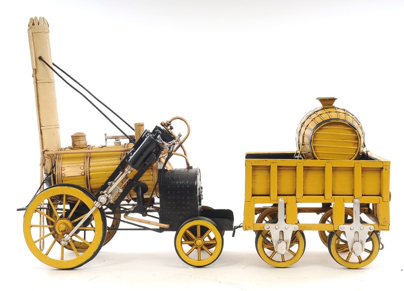 1829 Yellow Stephenson Rocket Steam Locomotive - Etsy