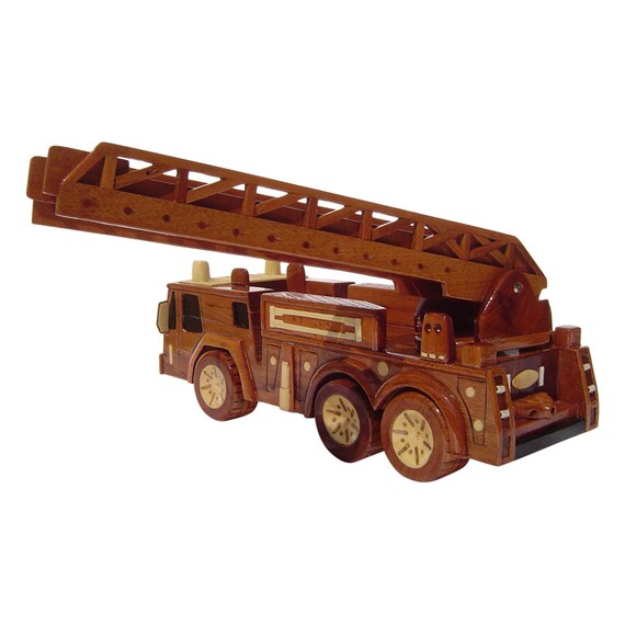 Fire Truck Ladder Mahogany Wood Desktop Model | Etsy