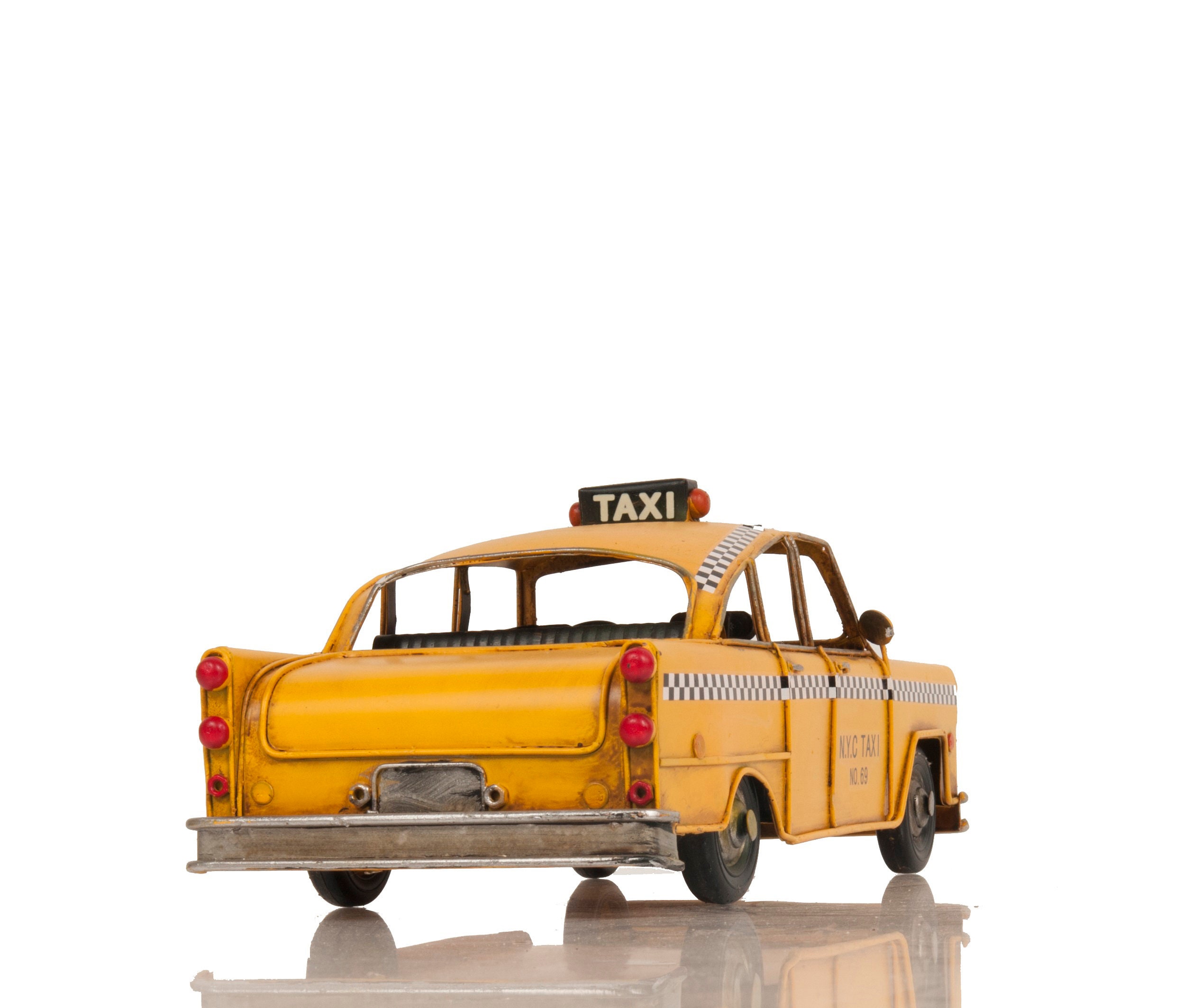 Handmade Tin Classic New York City Taxi Model | Etsy