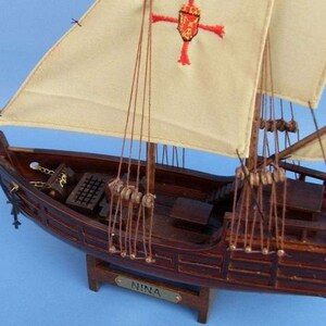 Wooden Nina Model Ship 12 - Etsy