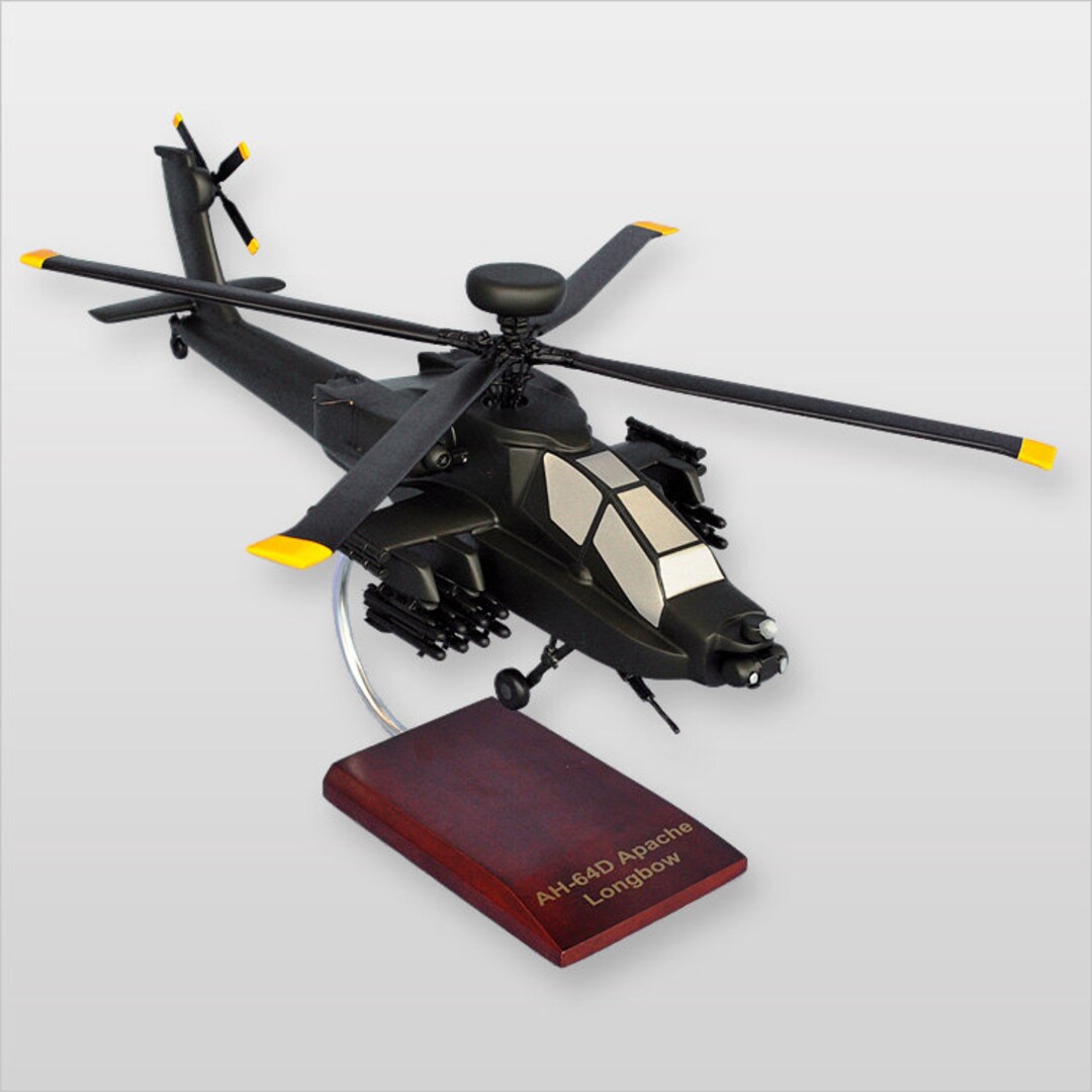 Boeing AH 64 Apache Longbow Wood Desktop Model Custom Made for You - Etsy