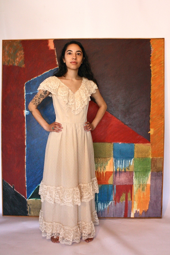 Vintage 70s 80s lace - Gem