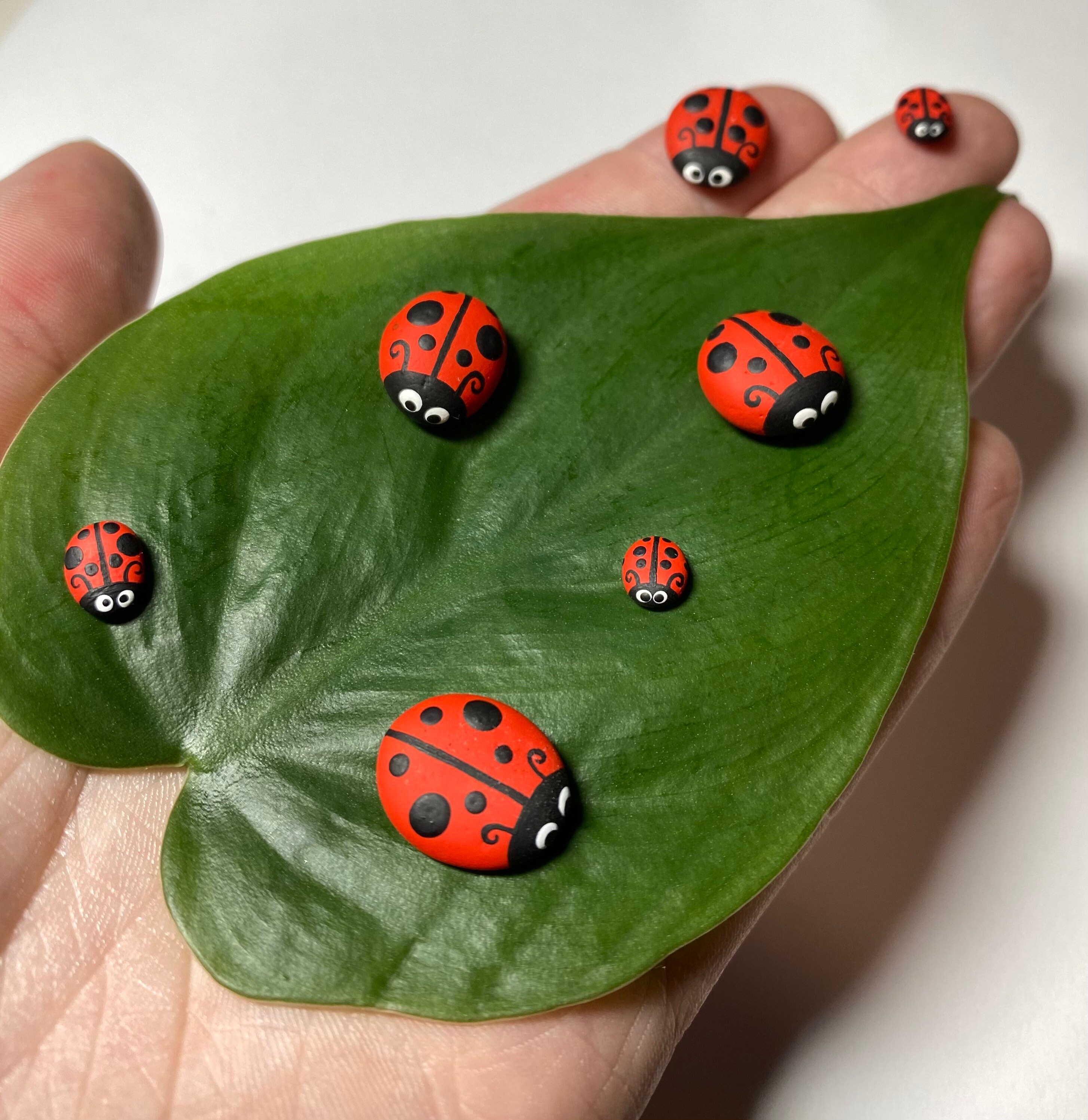 Super Tiny Ladybugs Hand Painted - Etsy