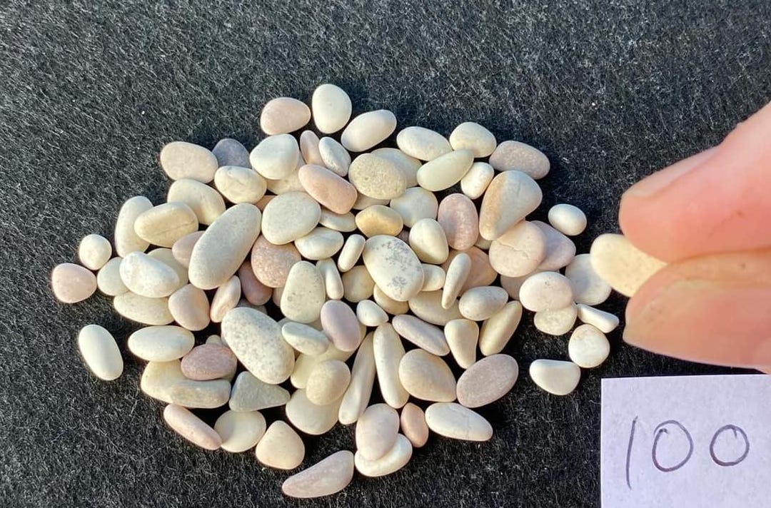 100 (pack 4) Super Tiny Stones / Pebbles / Rocks Ready for Arts, Crafts ...