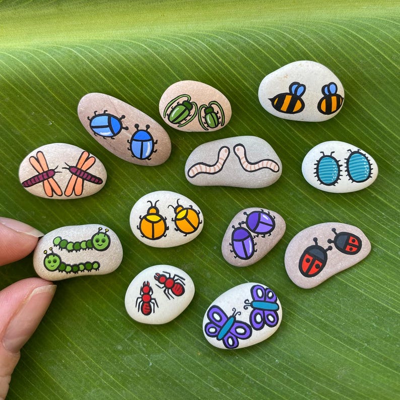 12 Pack of Miniature Hand Painted Bugs and Critters - Best Friends ...