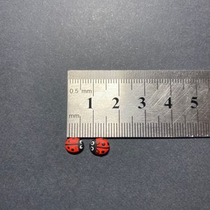 Super Tiny Ladybugs Hand Painted - Etsy