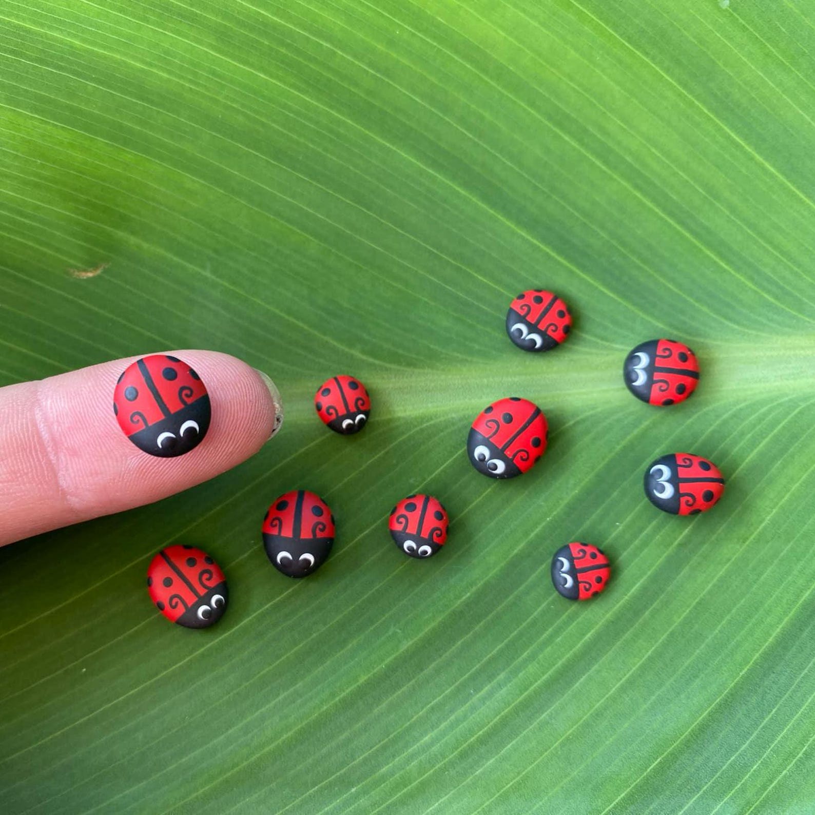 Super Tiny Ladybugs Hand Painted - Etsy