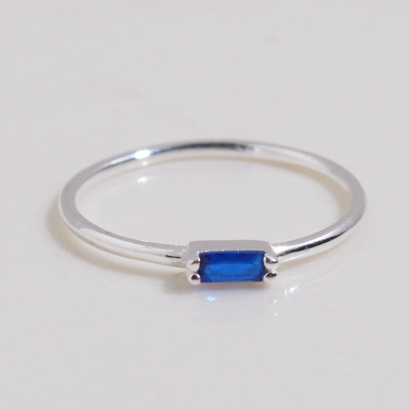 Sapphire Stack Ring - Etsy