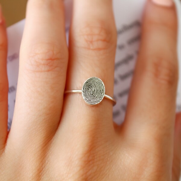 Fingerprint Ring - Etsy