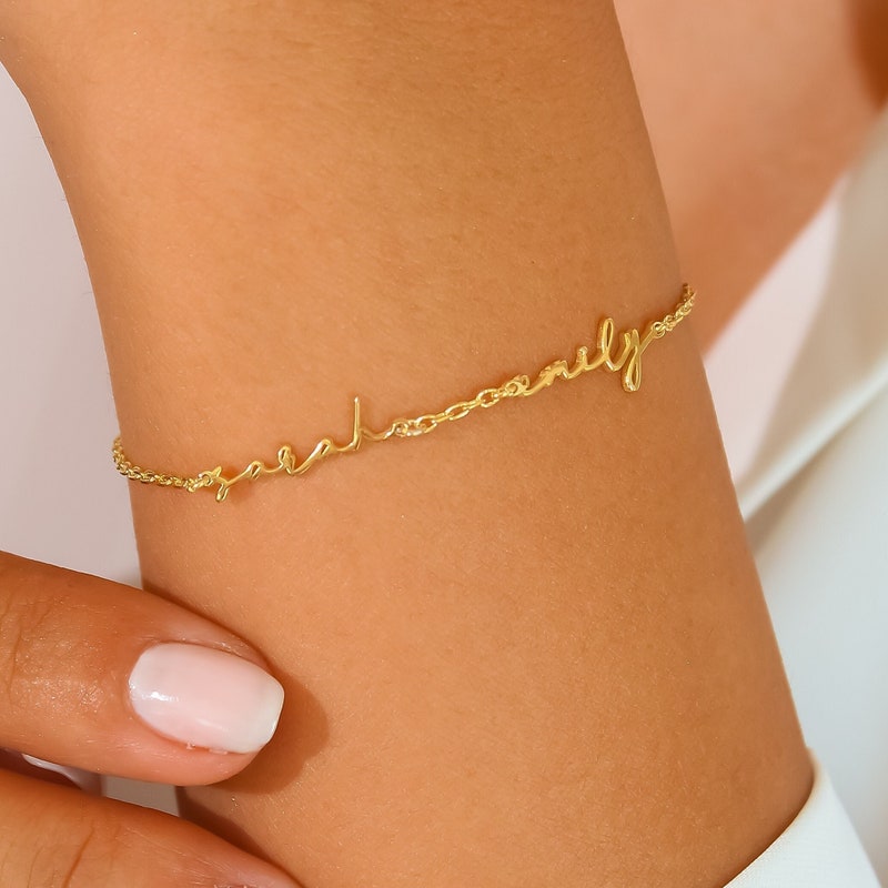 Custom Name Bracelet - Etsy