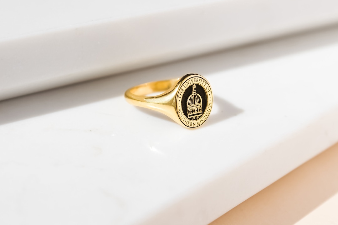 Personalized Signet Ring,college Class Ring,high School Graduation ...