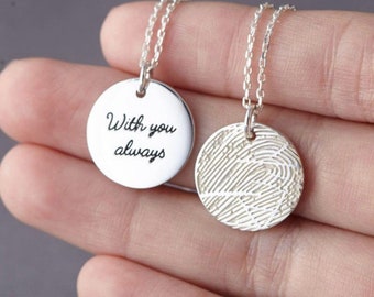 Fingerprint Memorial Jewelry - Etsy