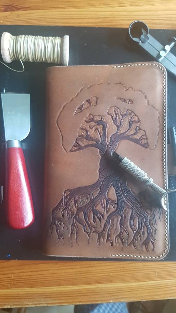 Tree of Life full grain journal cover | Etsy