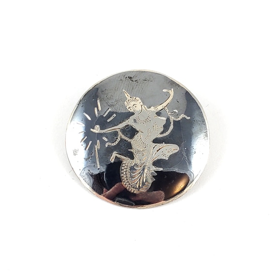 Vintage sterling siam dancing - Gem