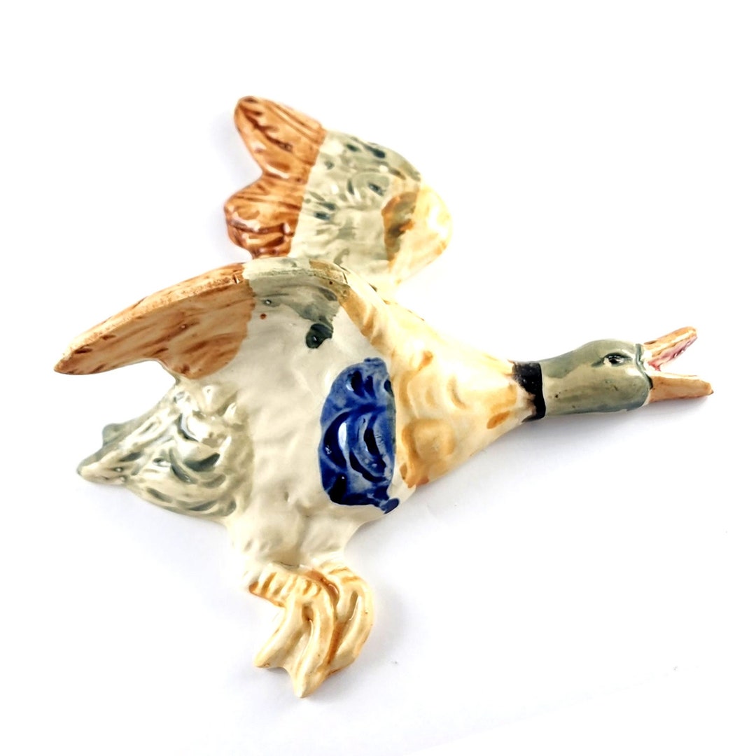 Vintage Japan Ceramic Flying Duck Wall Pocket - Etsy
