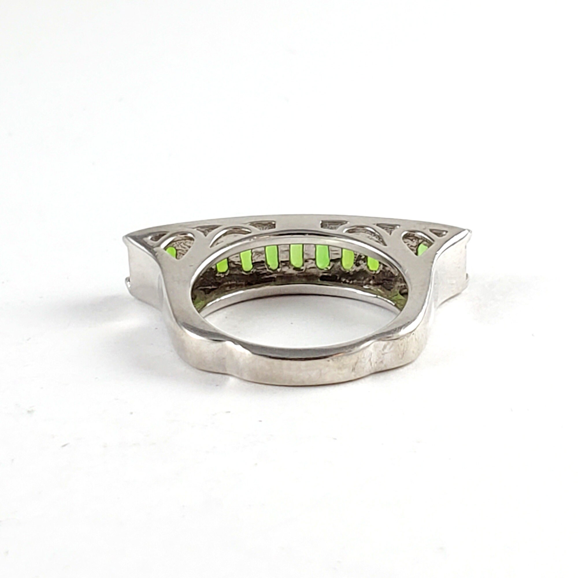 Vintage BBJ925 Sterling Silver Emerald Ring Channel Set - Etsy