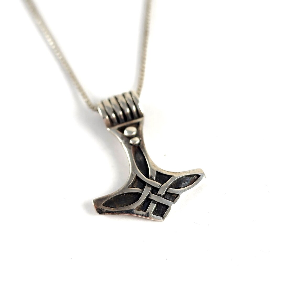 Vintage Sterling Silver Celtic Design Pendant - Celtic Pendant Necklace ...