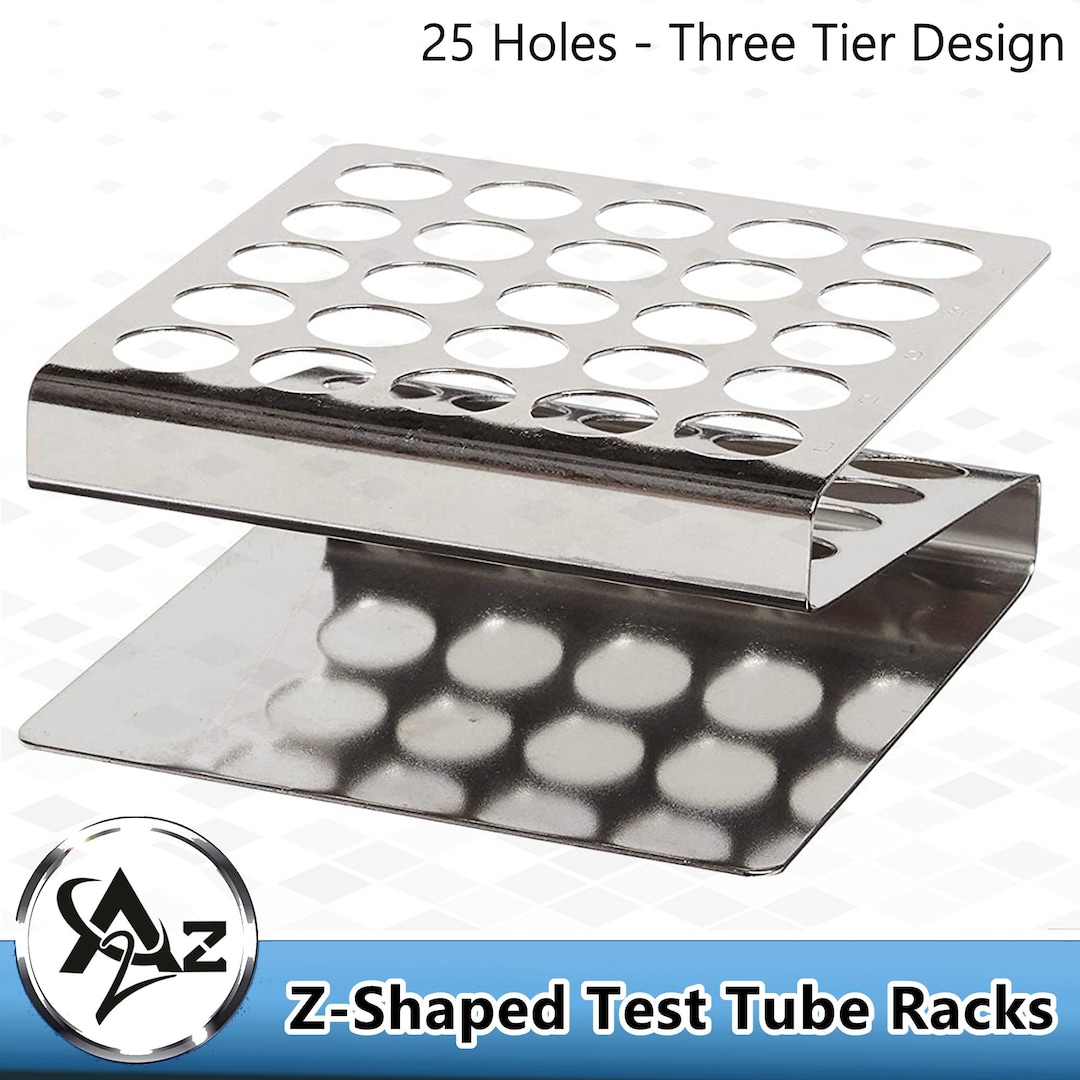 Test Tube Rack "z" Shaped, 17mm 25 Holes, Stainless Steel - Etsy